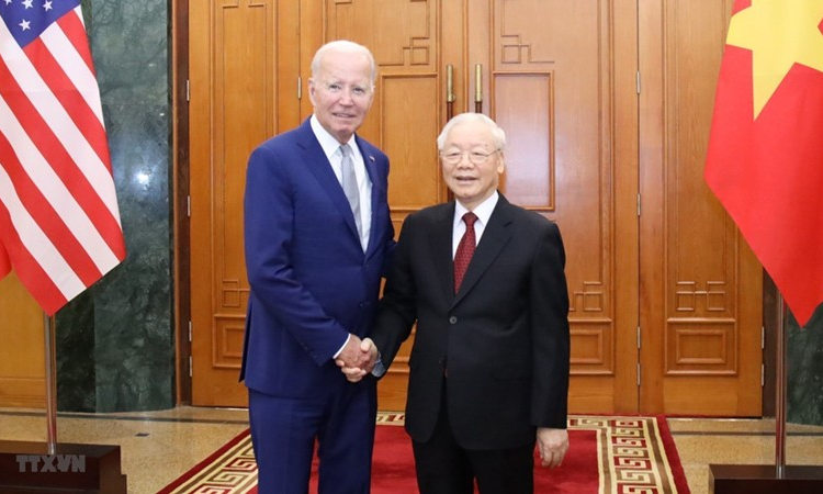 Tuyên bố chung về nâng cấp quan hệ Việt Nam-Hoa Kỳ lên Đối tác chiến ...
