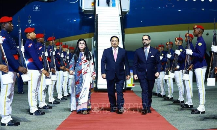 Thủ tướng Phạm Minh Chính bắt đầu thăm chính thức Cộng hoà Dominicana ...