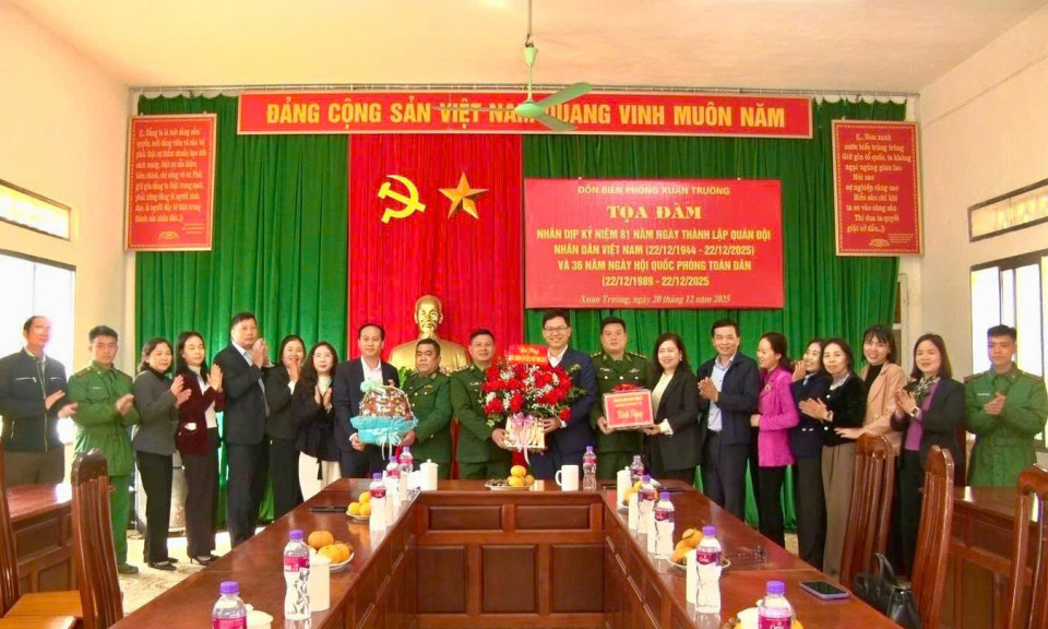 Các chi bộ thuộc Đảng bộ Văn phòng Tỉnh ủy thăm, tặng quà Đồn Biên ...