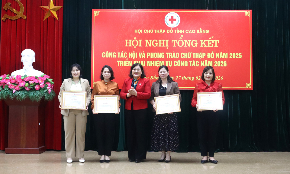 Chữ thập đỏ tỉnh triển khai nhiệm vụ năm 2026 - Báo Cao Bằng điện tử